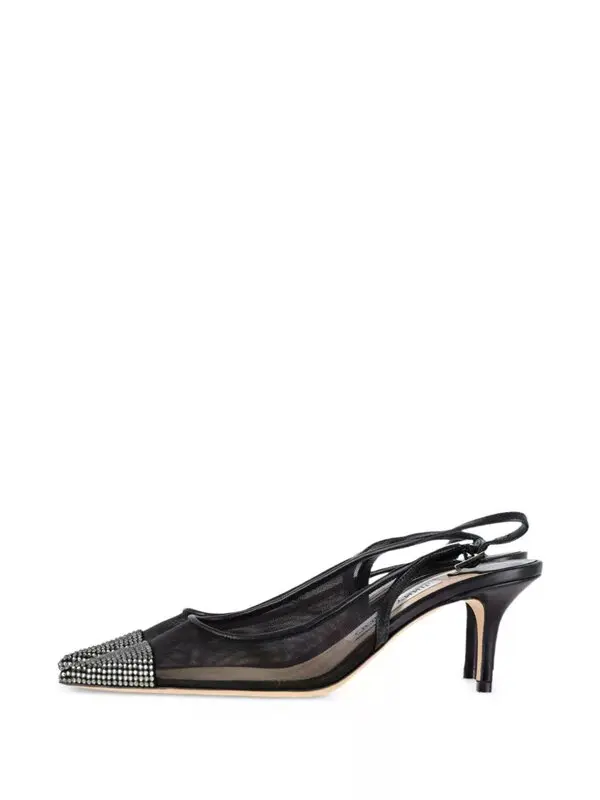 JIMMY CHOO Anika Embellished Slingback Pumps
