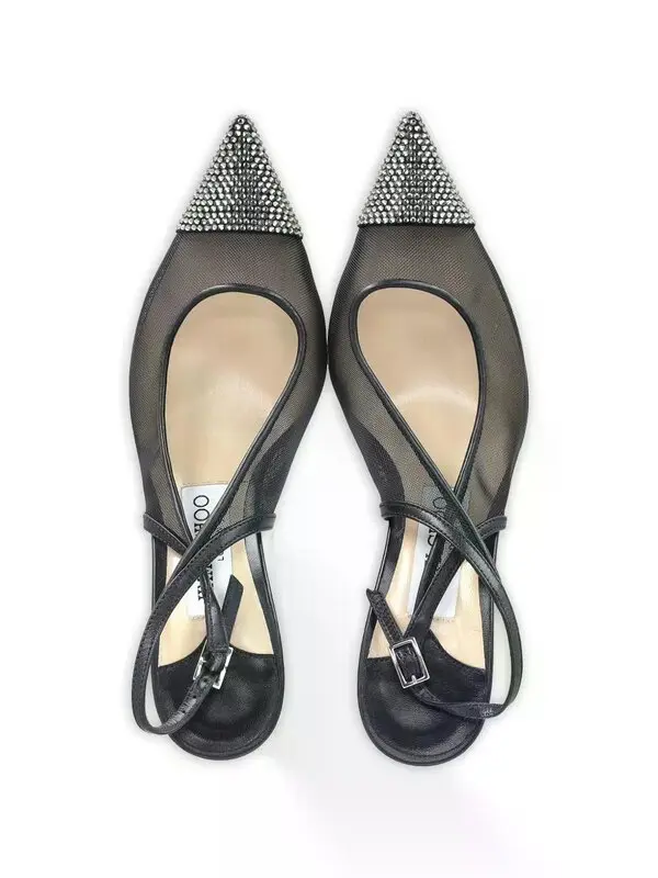 JIMMY CHOO Anika Embellished Slingback Pumps