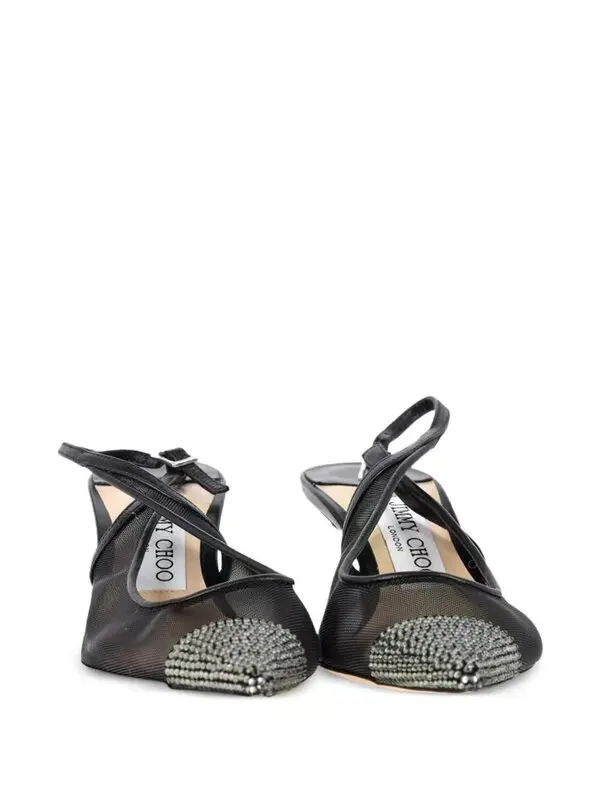 JIMMY CHOO Anika Embellished Slingback Pumps