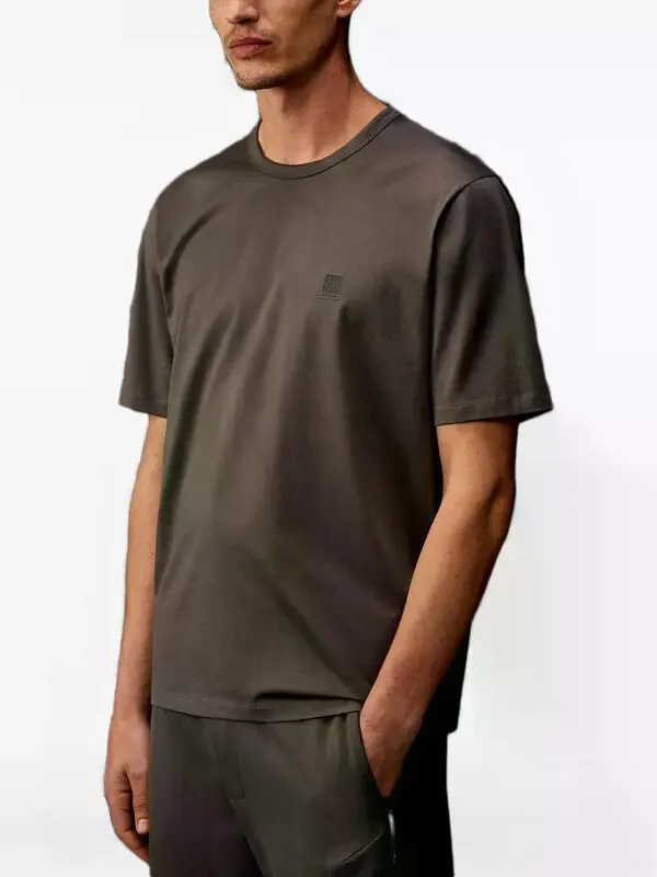 C.P. COMPANY Metropolis Series Mercerized Jersey Short Sleeve Chest Logo T-shirt - Grey
