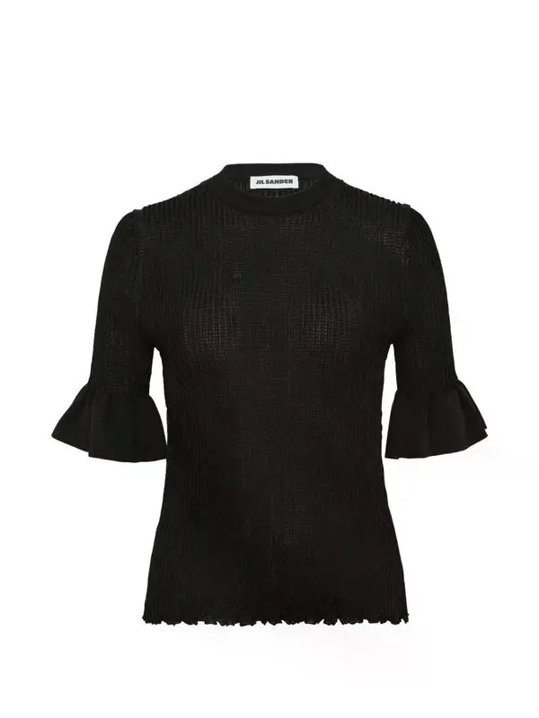 JIL SANDER Ruffled Short-sleeve T-shirt