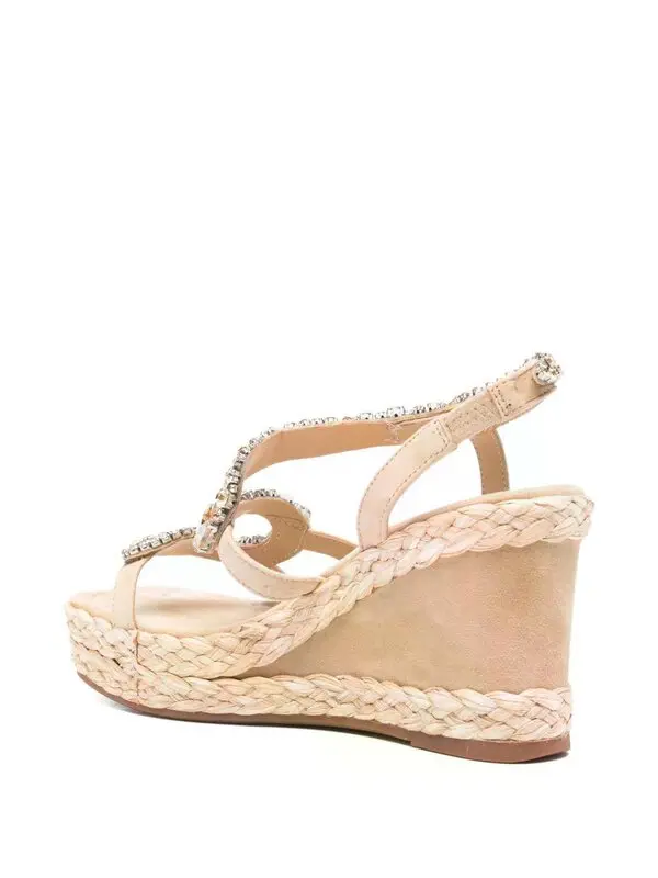 ALMA EN PENA Embellished Platform Wedge Espadrilles