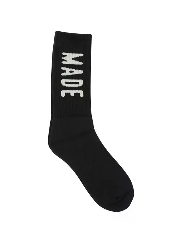 HUMAN MADE Logo-jacquard Socks - Black