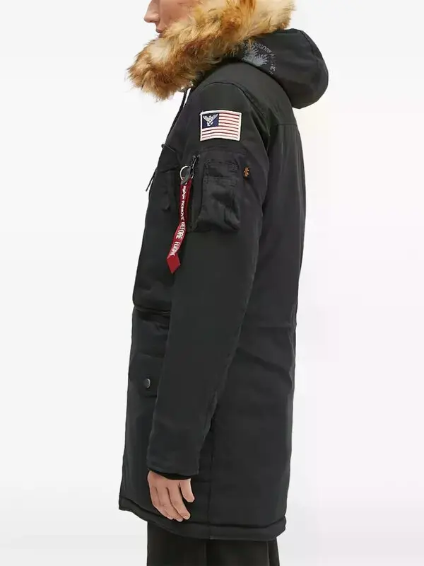 Alpha Industries Fur-trim Patch-detail Coat