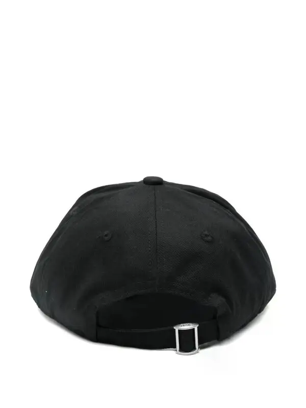 Drole De Monsieur Slogan Baseball Cap - Black