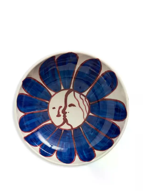 HAY La Pittura Flower-motif Bowl - Blue