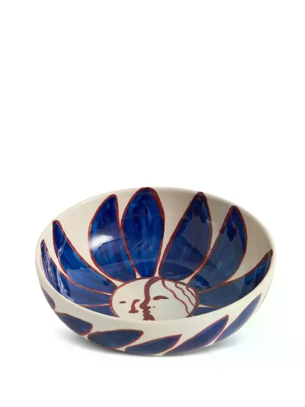 HAY La Pittura Flower-motif Bowl - Blue