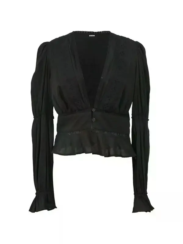 REFORMATION Plunge-neckline Blouse