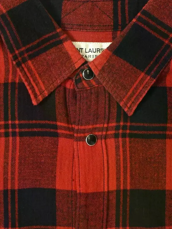 Saint Laurent Plaid-pattern Shirt