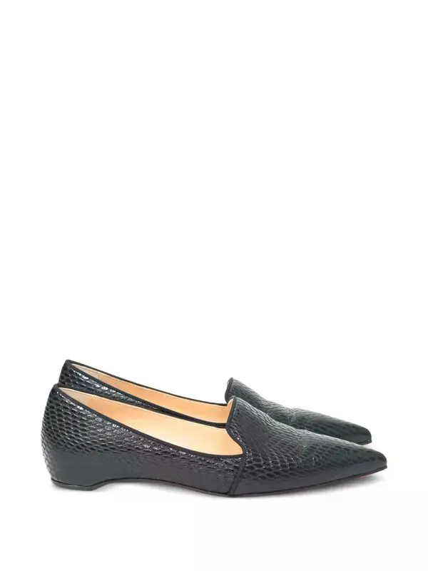 CHRISTIAN LOUBOUTIN Kashasha Lizard-embossed Ballet Flats