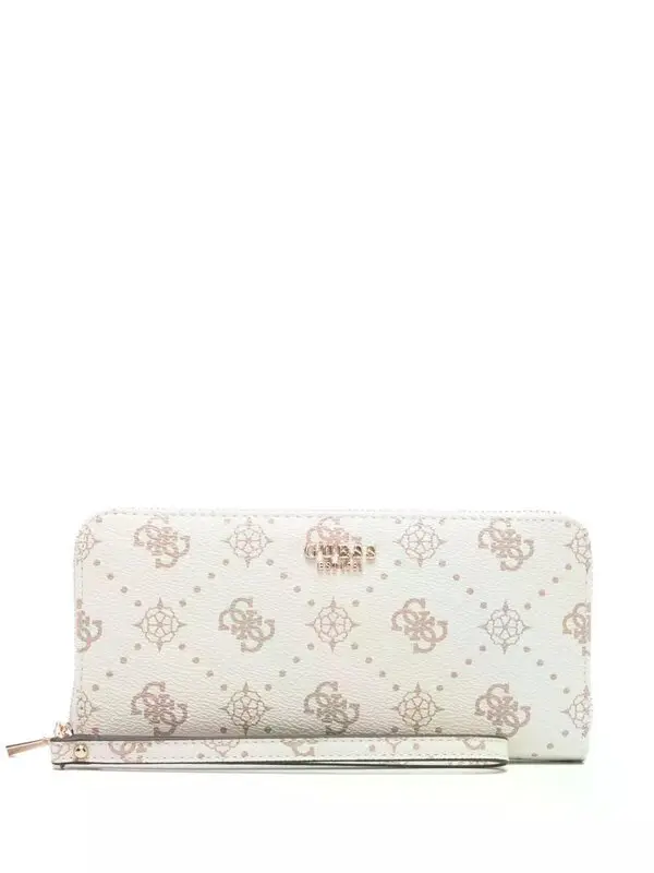 Guess Carrie Monogram Wallet - Neutrals