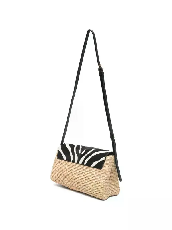 Khaite Audrey Zebra-print Cross-body Bag