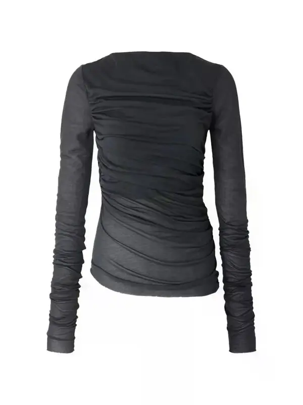 Soeur Gaia Draped Boat-neck Sweater - Grey