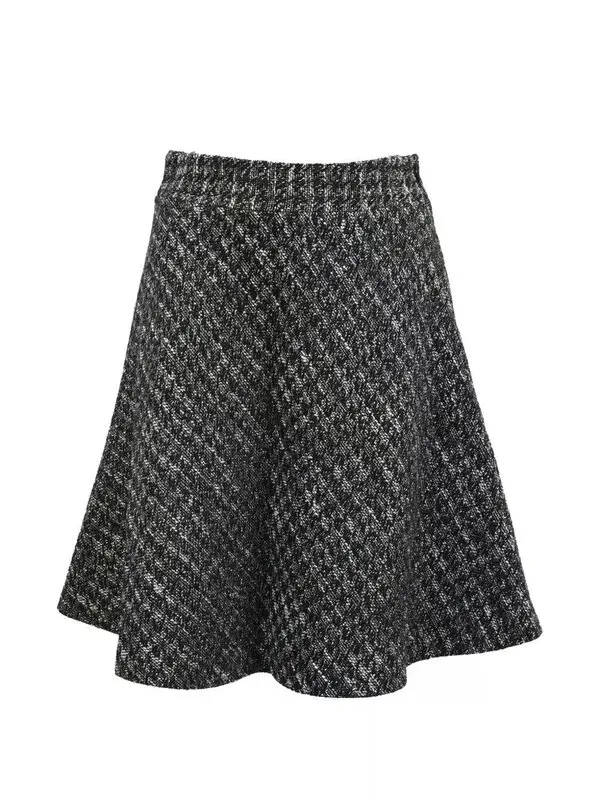 Red Valentino Patterned Tweed Midi Skirt