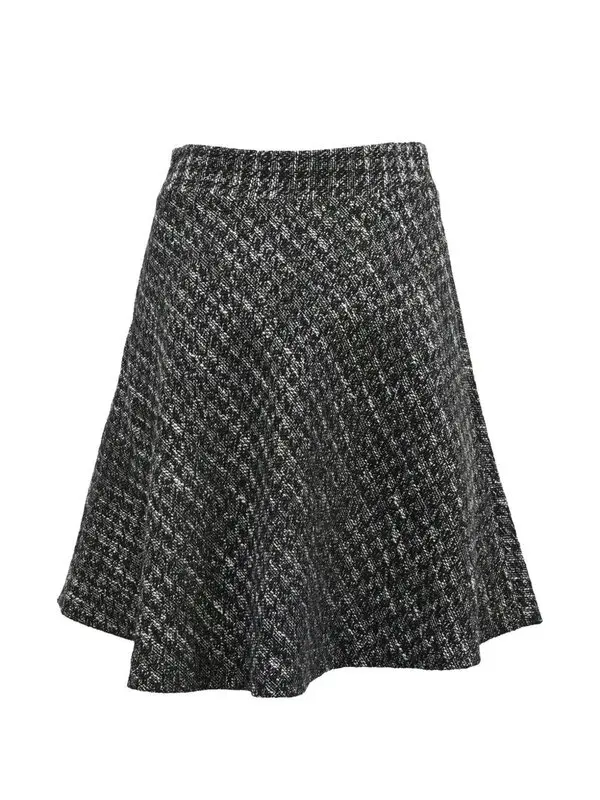 Red Valentino Patterned Tweed Midi Skirt