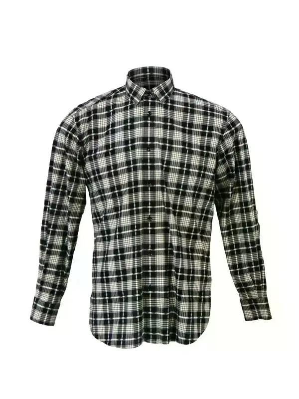Saint Laurent Check-pattern Long-sleeve Shirt