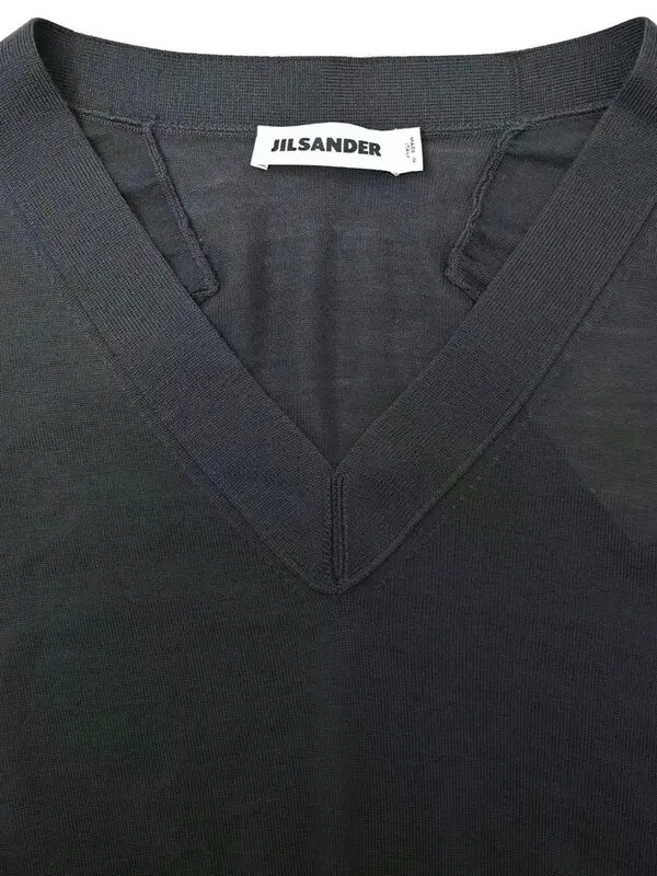 JIL SANDER V-neck Wool Sweater