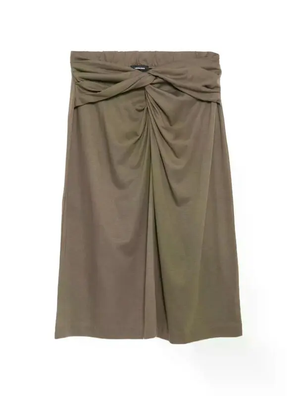 YVES SALOMON Knotted Jersey Skirt