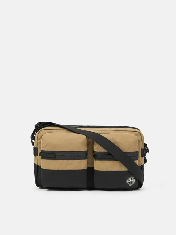 Stone Island Pocket Crossbody Bag - Beige