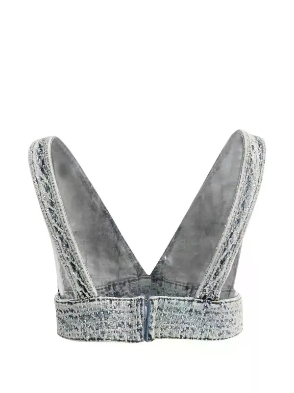 Maje Denim Crop Top