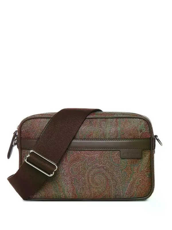 Etro Paisley-print Messenger Bag - Brown