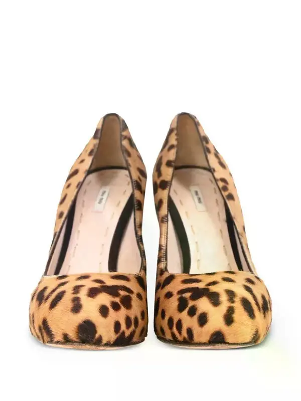 Miu Miu Animal-print High Heel Pumps