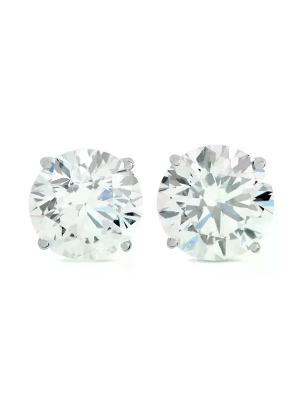 LB EXCLUSIVE Lab-grown Diamond Stud Earrings - Silver