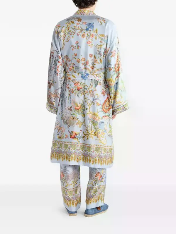 Etro Printed Silk Robe