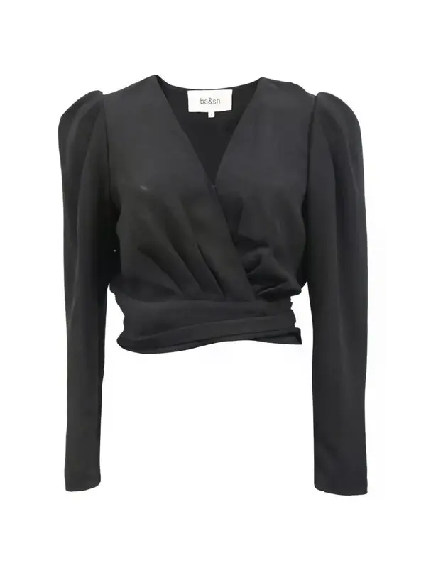 Ba&sh Oxane Pleated Wrap Blouse