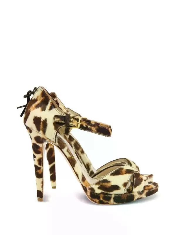 Miu Miu Animal-print Platform Sandals