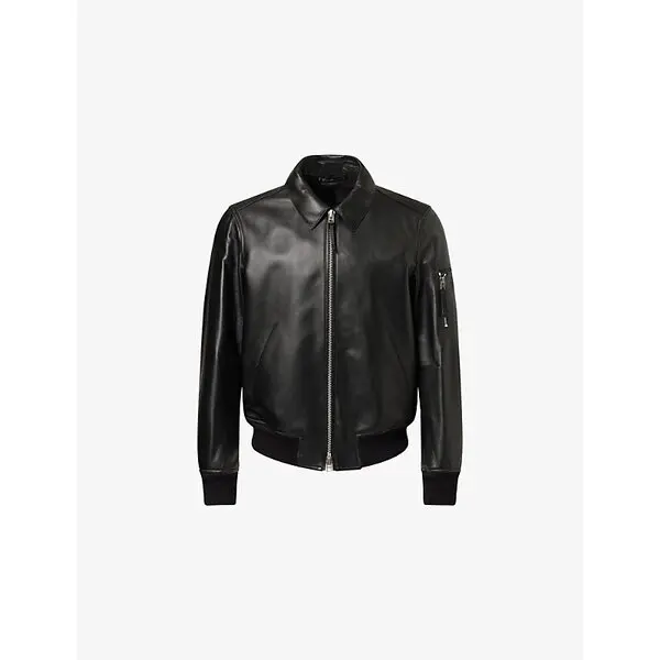 TOM FORD Plonge Pocket Leather Jacket