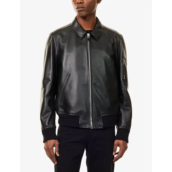 TOM FORD Plonge Pocket Leather Jacket