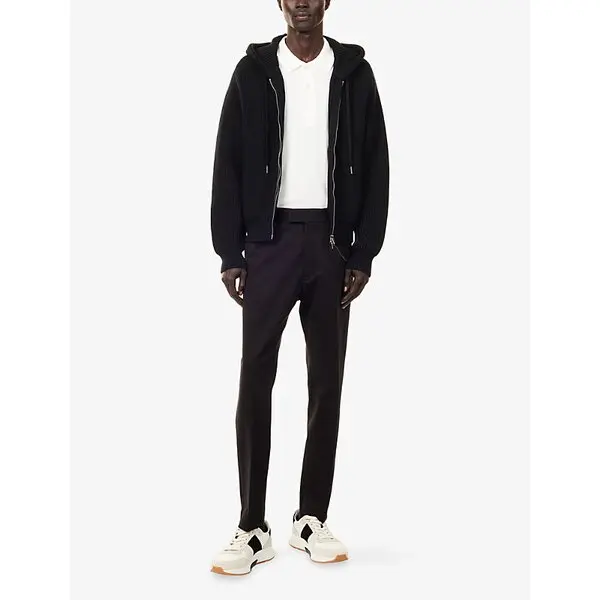 TOM FORD Zip-up Knitted Wool Hoodie