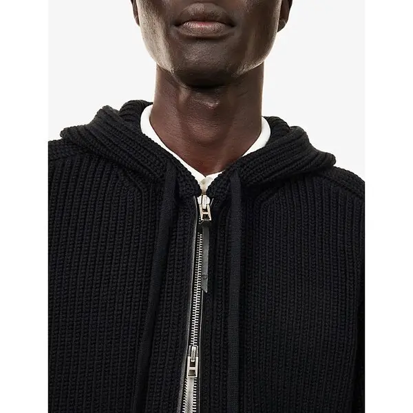 TOM FORD Zip-up Knitted Wool Hoodie