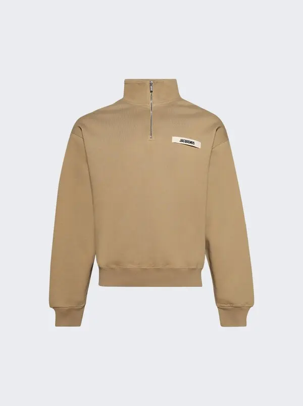 Jacquemus Grosgrain Logo Sweatshirt - Beige