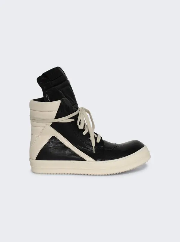 Rick Owens Temple Geobasket High-top Sneakers - Black