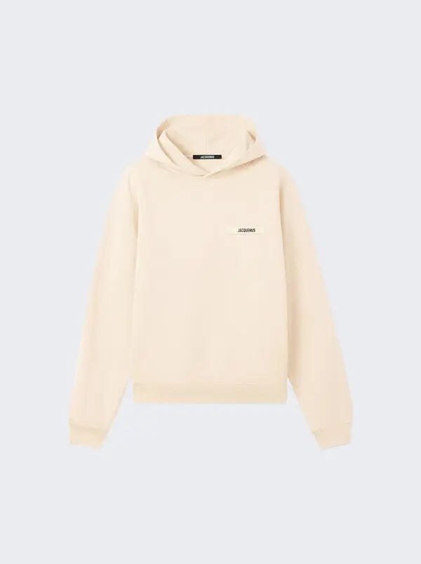 Jacquemus Gros Grain Hoodie - Ivory
