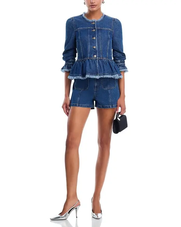 Cinq À Sept Andie Dorothea High Rise Denim Shorts
