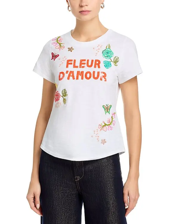 Cinq À Sept Fleur D'amour Angeli Tee