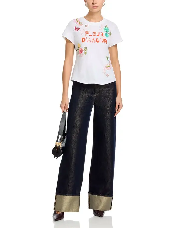 Cinq À Sept Fleur D'amour Angeli Tee