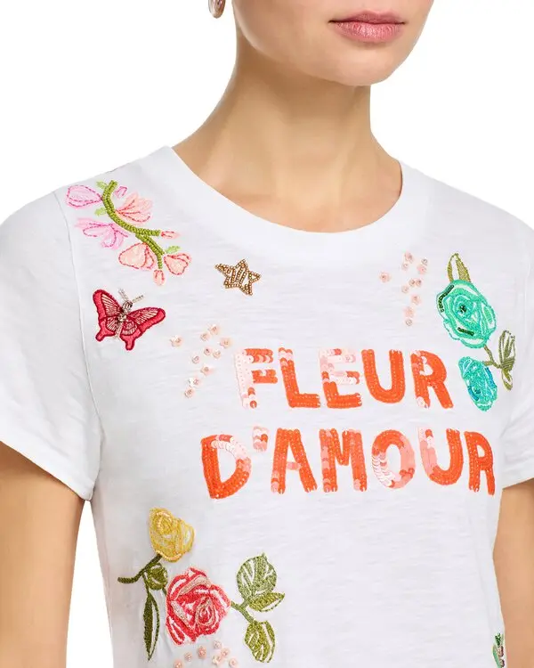 Cinq À Sept Fleur D'amour Angeli Tee