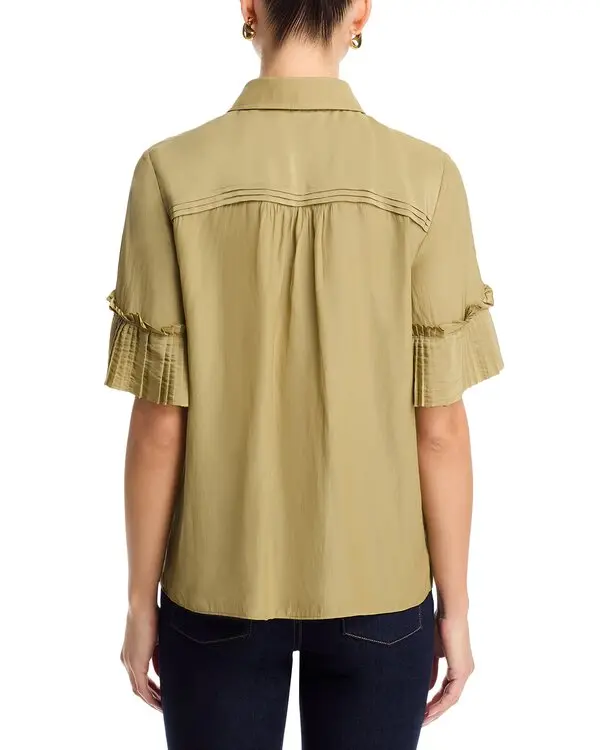 Ramy Brook Brandy Pleated Shirt