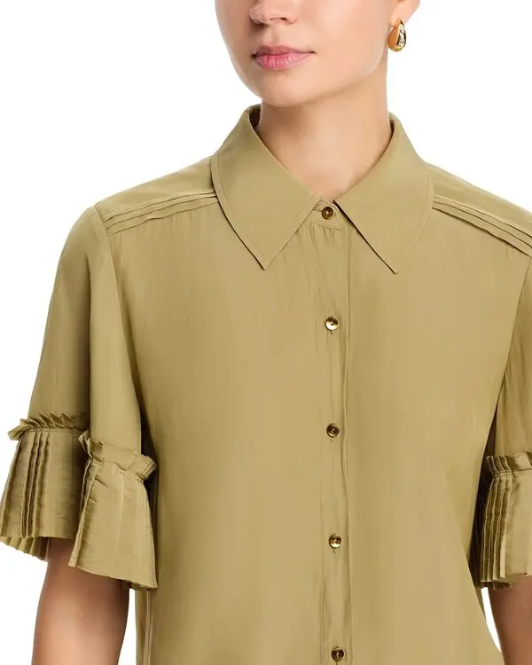 Ramy Brook Brandy Pleated Shirt