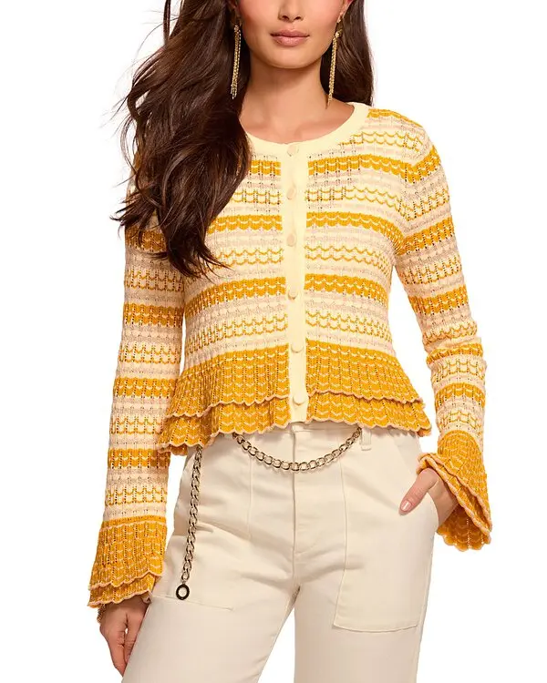 Ramy Brook Brit Striped Cardigan