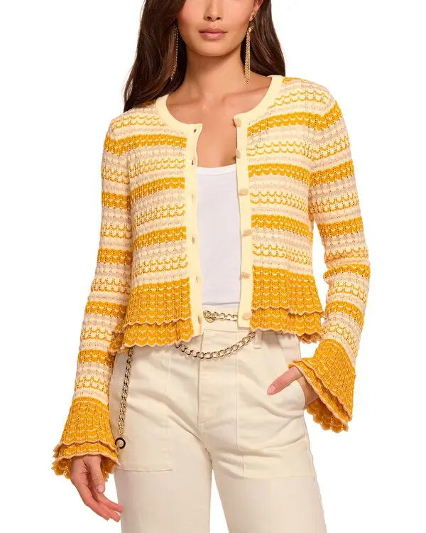 Ramy Brook Brit Striped Cardigan