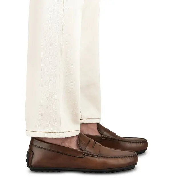 TOD'S Leather Moccasin Loafers