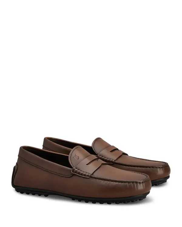 TOD'S Leather Moccasin Loafers