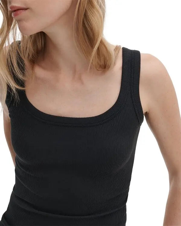 Rag & Bone The Essential Rib Knit Top - Black