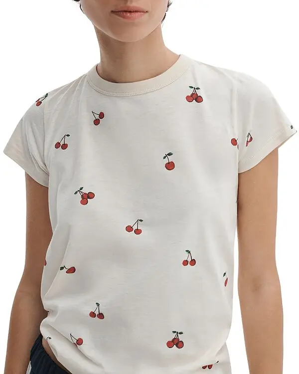 Rag & Bone Cherry Graphic Tee - White Multi