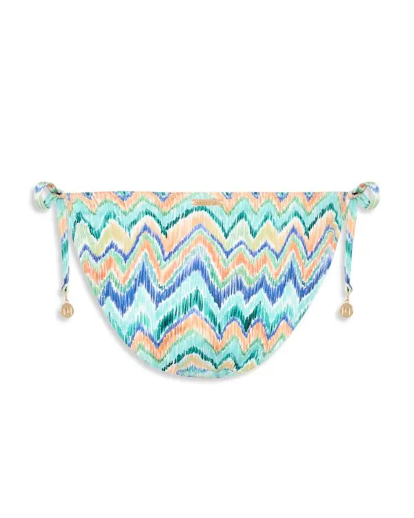 MILLY Tropical Chevron String Bikini Bottom